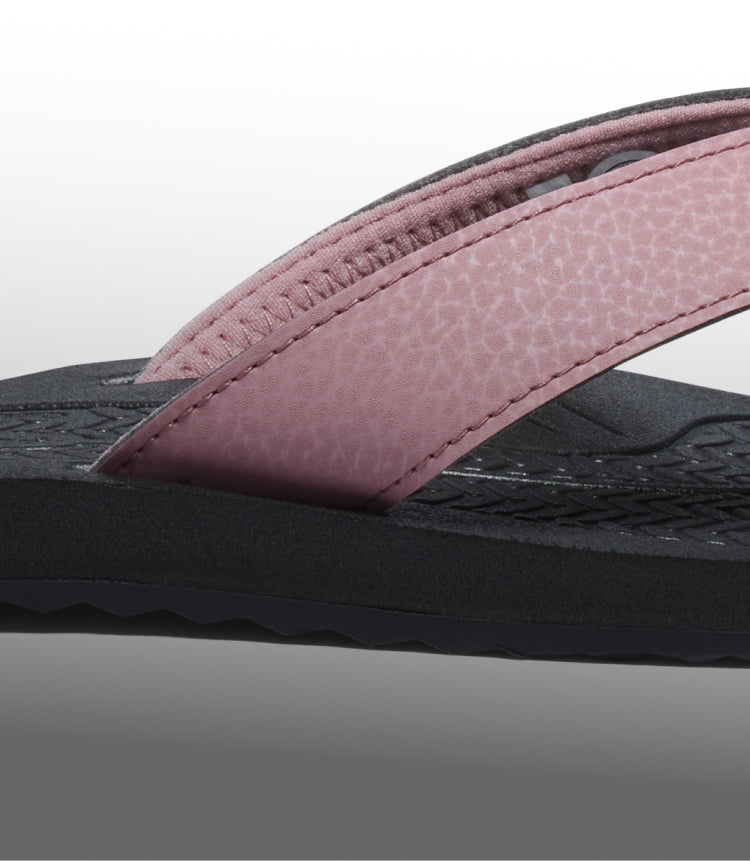 Women's Barbados Black/Steel Grey Leather Flip-Flop | KEEN | KEEN Footwear