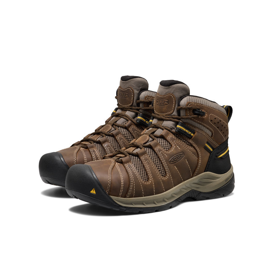 Men's Flint II Work Boot (Steel Toe) | Brown | KEEN Footwear