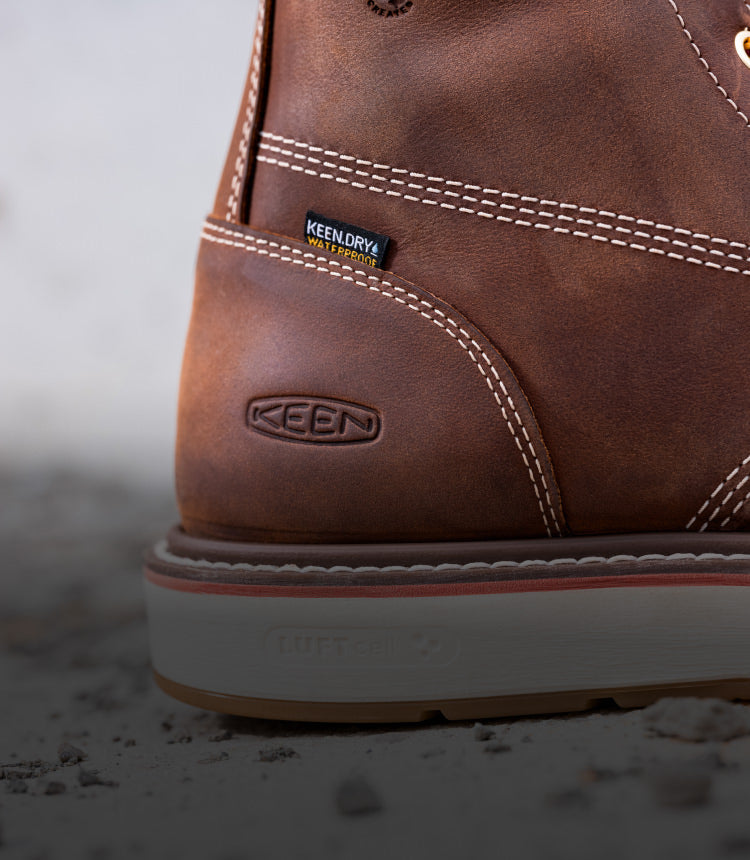 Men's Liberty 8" Waterproof Boot (Carbon Toe) | Chestnut/Gum | KEEN ...