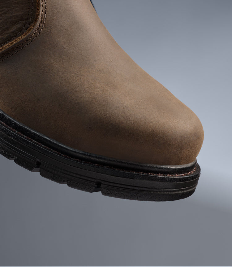 Women's San Jose Chelsea 90° Heel Boot (Aluminum Toe) | Cascade Brown ...