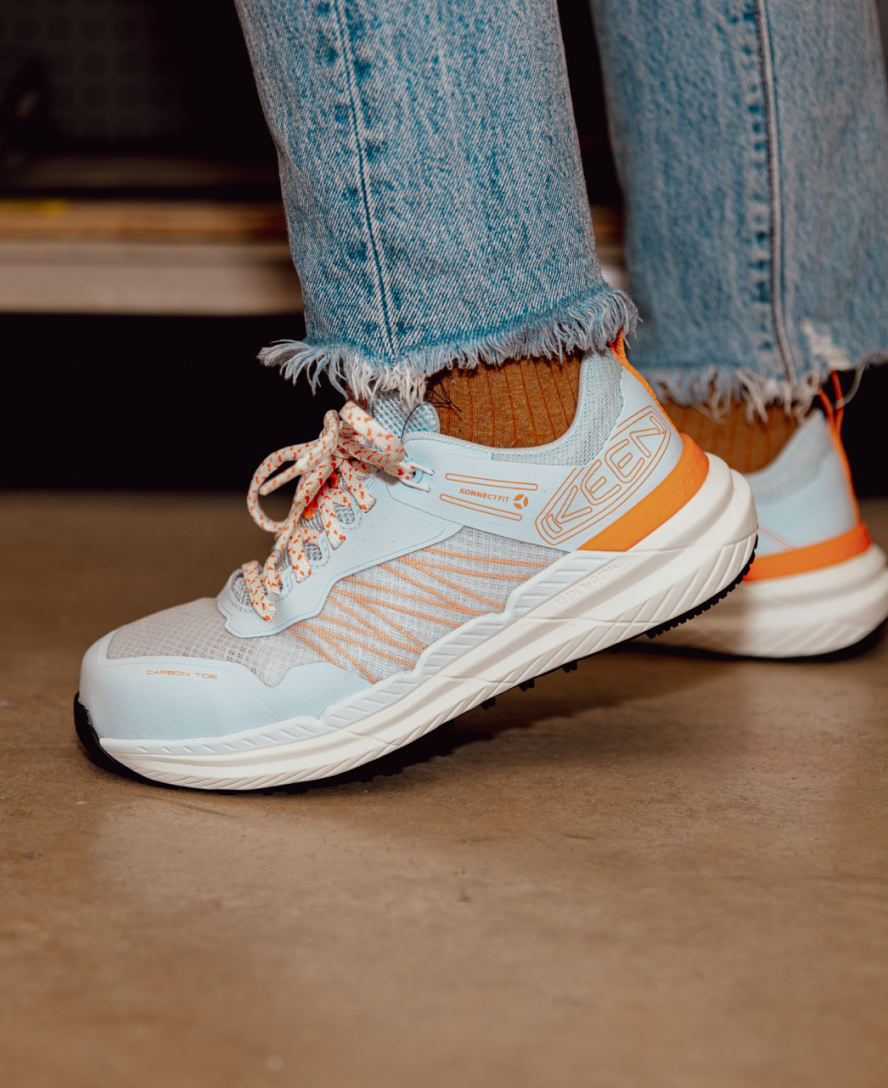 Women's Speedworks Work Sneaker (Carbon Toe) | Skyway/Black | KEEN