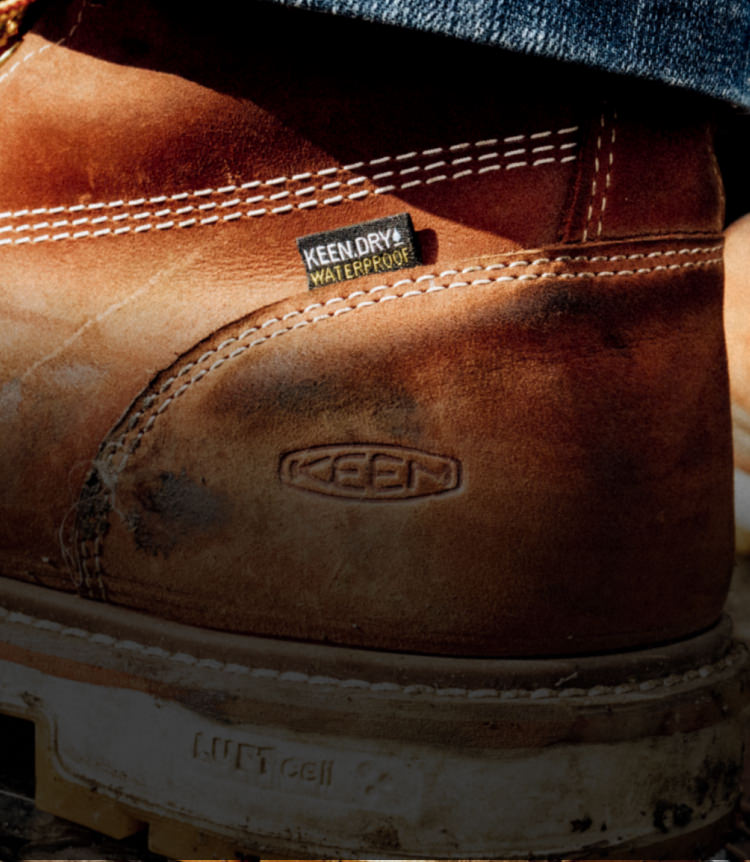 Men's Liberty 6" Waterproof 90° Heel Boot (Soft Toe) | Bombay Brown/Gu ...
