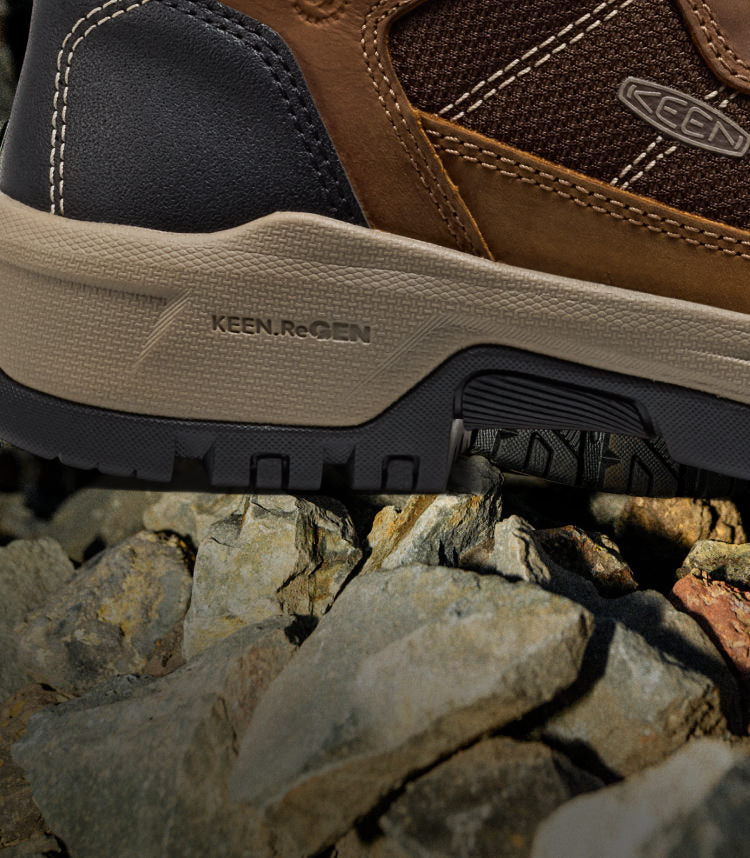 Women's Skokie Waterproof Work Boot (Soft Toe) | Bison/Black | KEEN ...