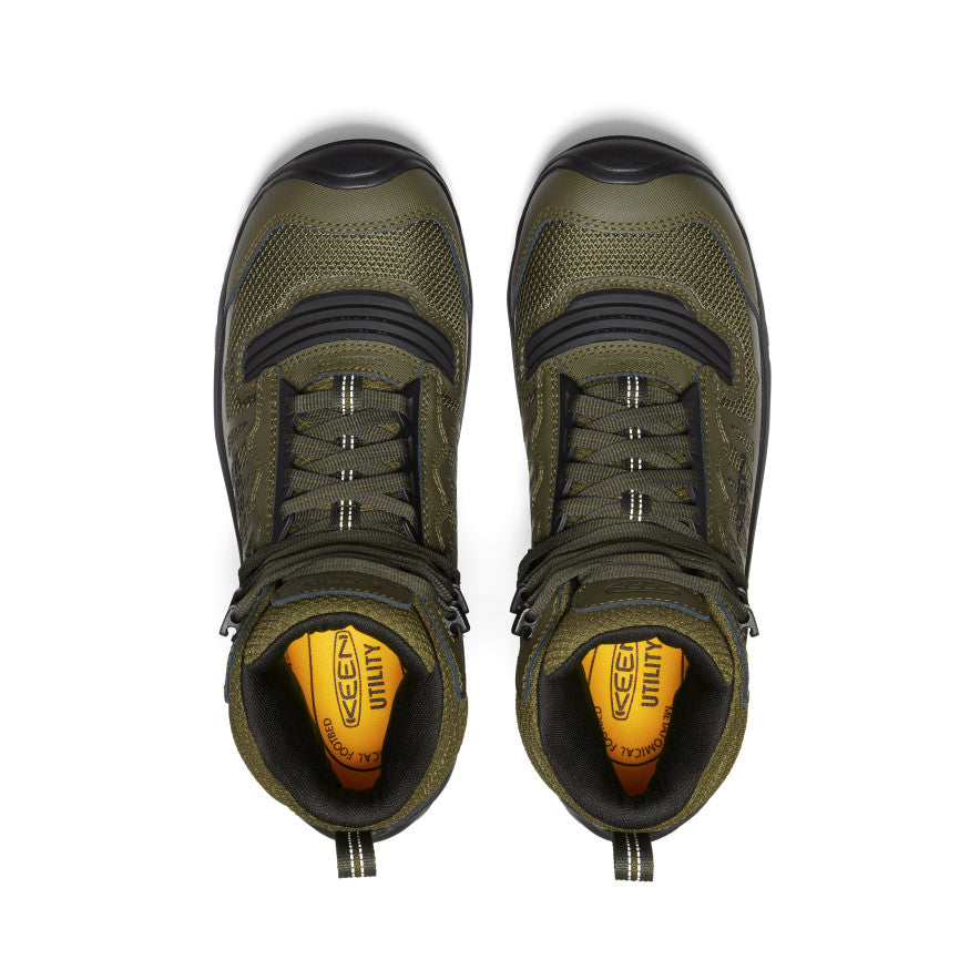 Men's Olive Green Work Boots - Reno Mid KBF WP | KEEN Footwear